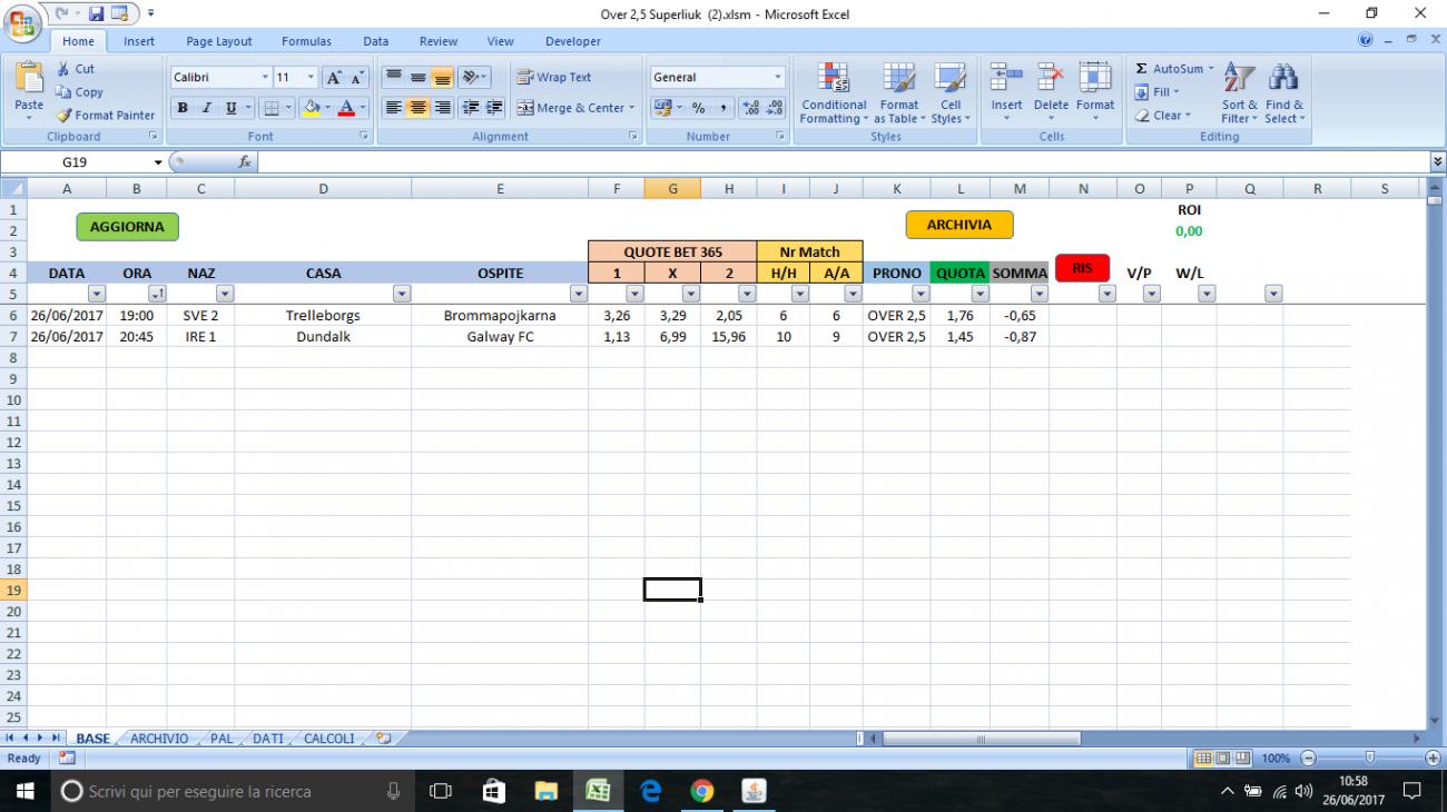 FOGLIO EXCEL per OVER 2,5 - page 2