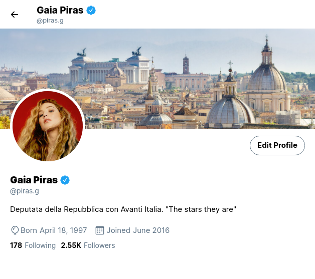 Gaia Piras Twitter/X