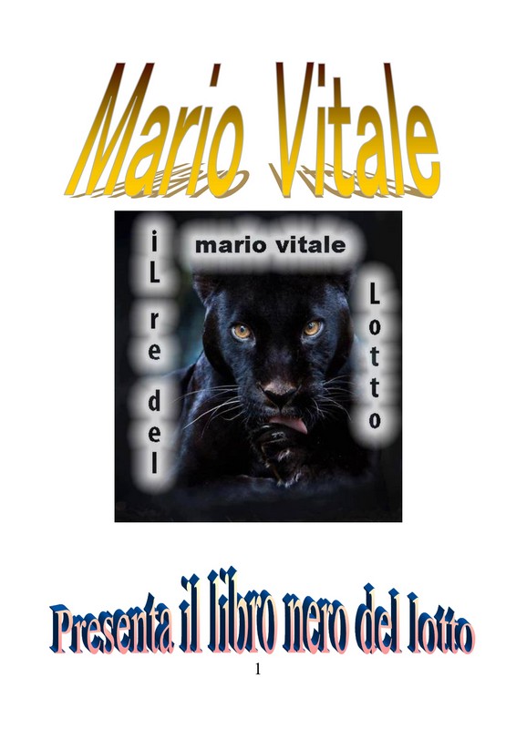 Mario Vitale - Il libro nero del lotto