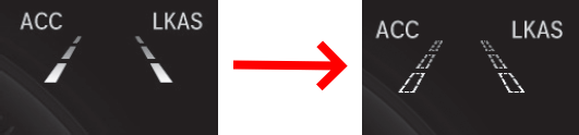 Malfunzionamento sistema mantenimento corsia (LKAS)
