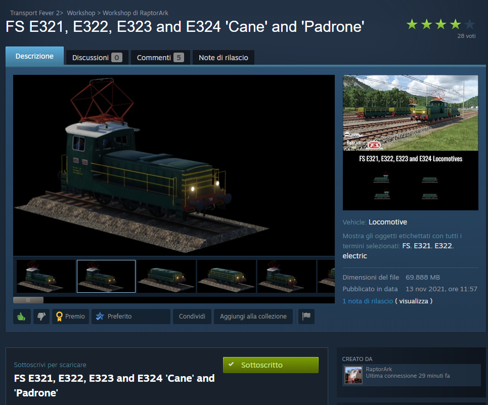 FS E321, E322, E323 and E324 'Cane' and 'Padrone'