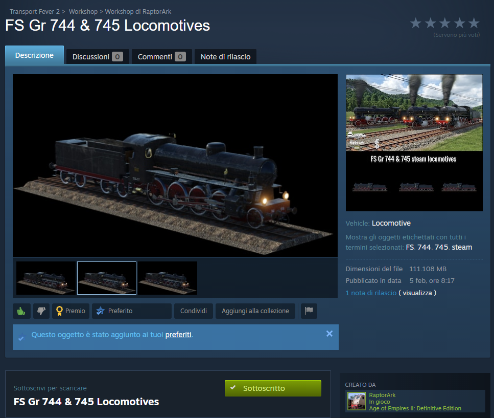 FS Gr 744 & 745 Locomotives